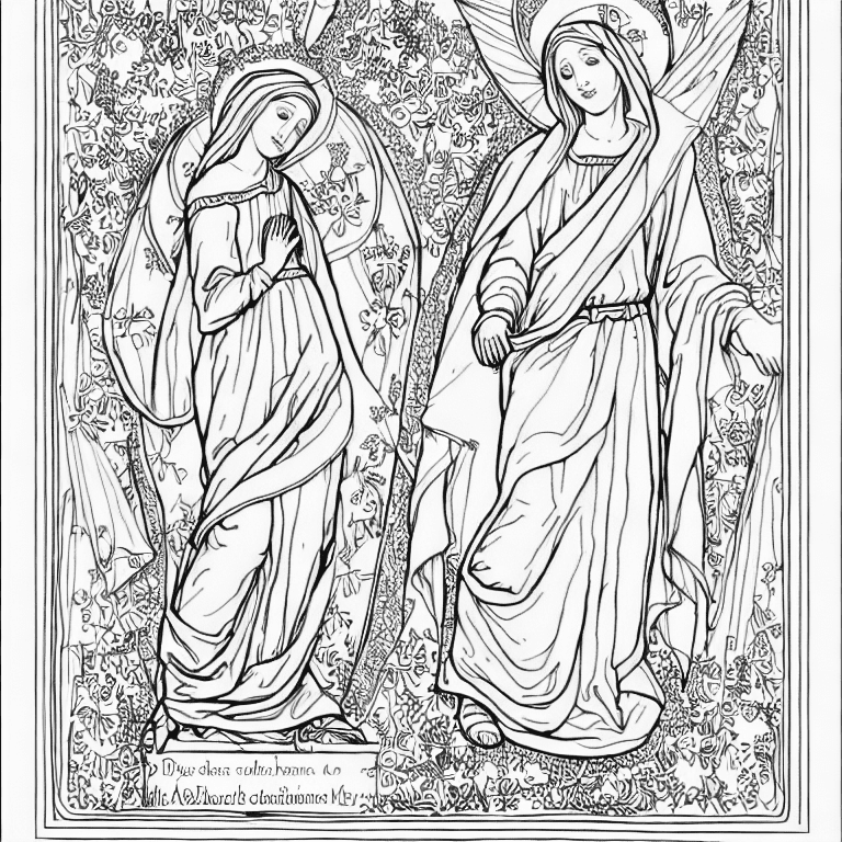"assumption of mary" coloring page | COLOR anything
